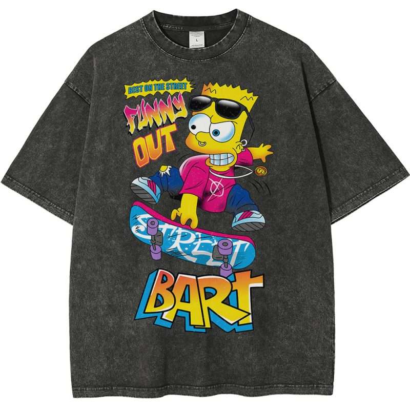 Bart Simpson Shirt, The Simpsons Shirt, Animated Shirt, Vintage T-Shirt ...
