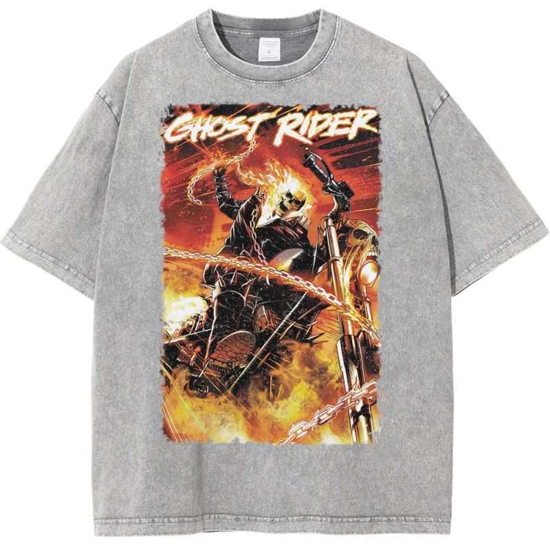 Ghost Rider Shirt, Marvel Comics Shirt, Oversized Vintage T-Shirt ...