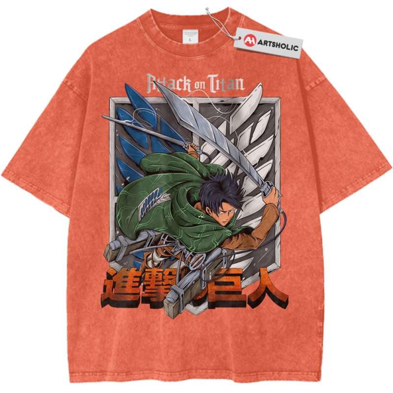 Levi Ackerman Shirt, Attack On Titan Shirt, AOT Shirt, Anime Shirt ...