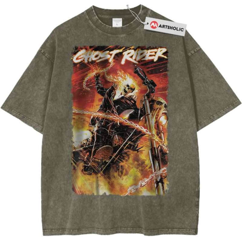 Ghost Rider Shirt, Marvel Comics Shirt, Vintage T-Shirt – Artsholic ...