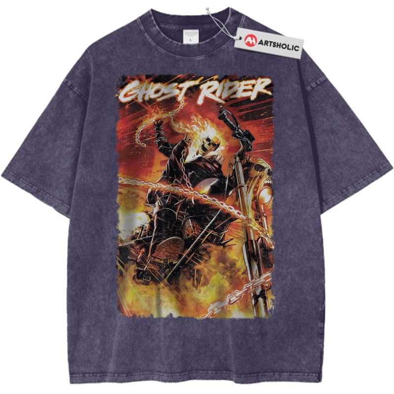 Ghost Rider Shirt, Marvel Comics Shirt, Vintage T-Shirt – Artsholic ...