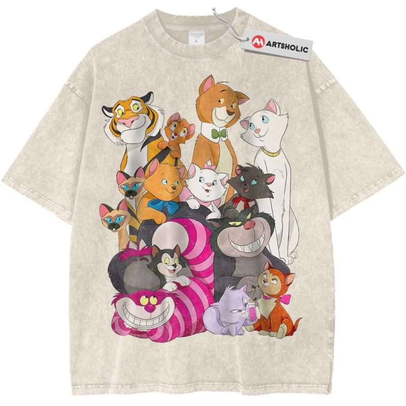 Disney Cat Shirt, Animated Shirt, Vintage Tee – Artsholic – Fan Art Merch