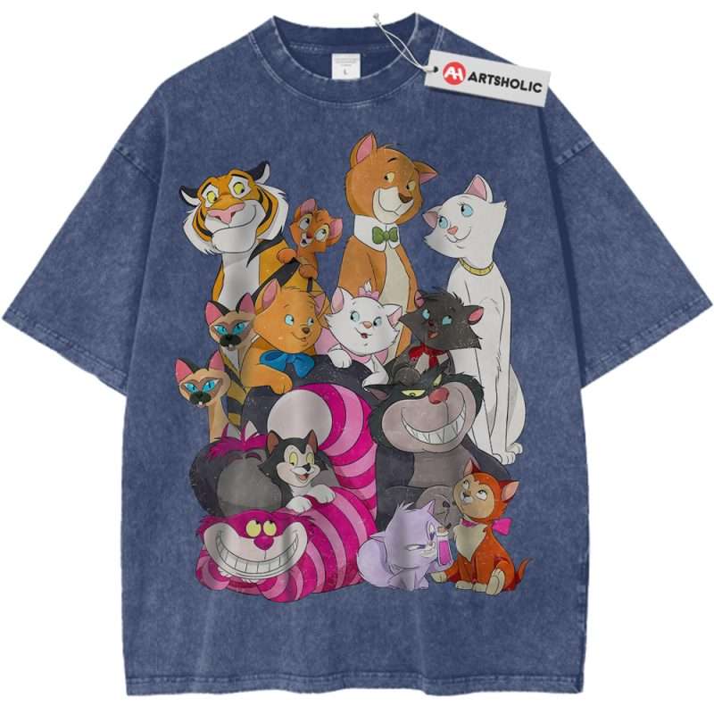 Disney Cat Shirt, Animated Shirt, Vintage Tee – Artsholic – Fan Art Merch