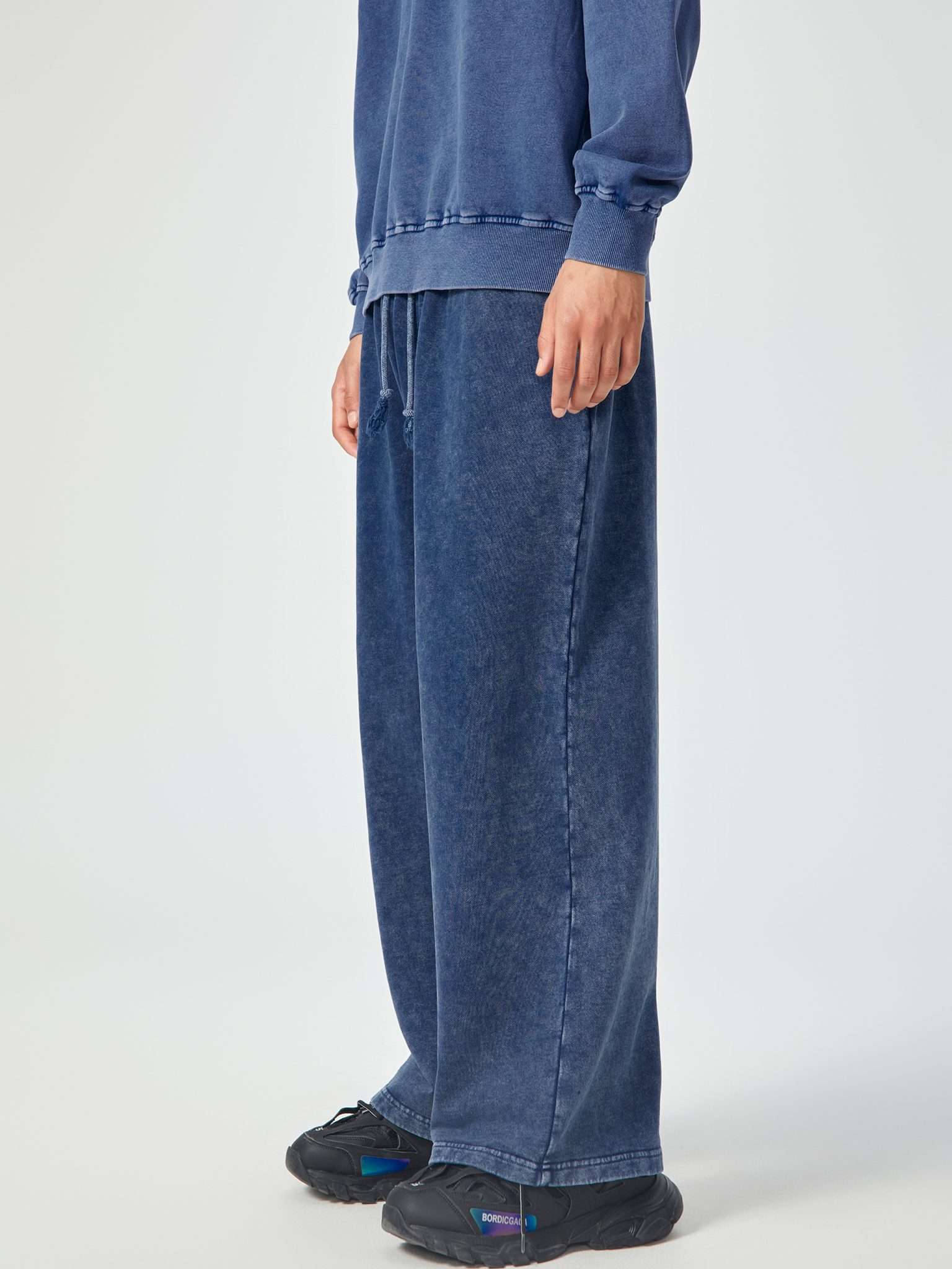 Acid Wash Straight Leg Pants – Vintage Pant – Blue Color – 360 GSM ...