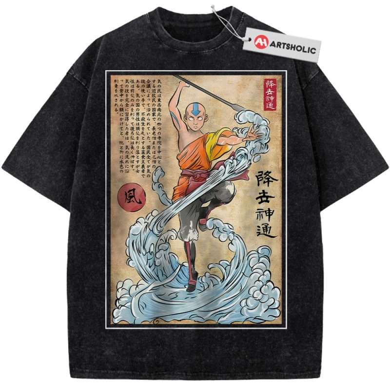 Aang Shirt, Avatar the Last Airbender Shirt, Animated Shirt, Vintage ...