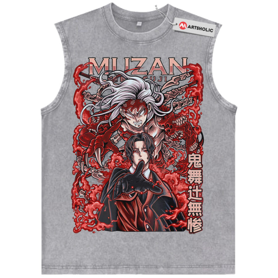 Muzan Kibutsuji Tank Top, Demon Slayer Tank Top, Anime Tank Top ...