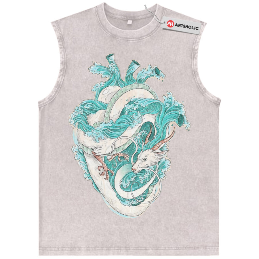 Haku Dragon Tank Top, Spirited Away Tank Top, Studio Ghibli Tank Top ...
